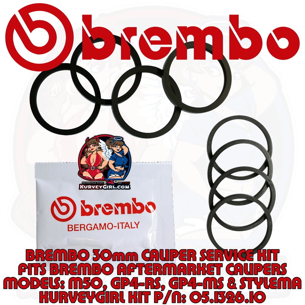 BREMBO Repair Kit: M50, GP4-RS, GP4-MS & Stylema Caliper Service Kit ...