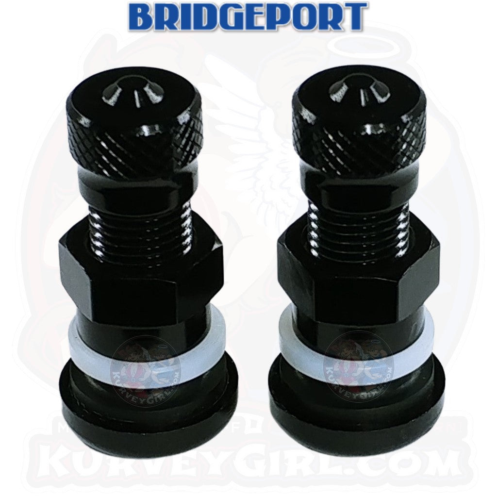 Aluminum 8.3mm Straight Racing Valve Stems - Black (2 pcs) – KurveyGirl