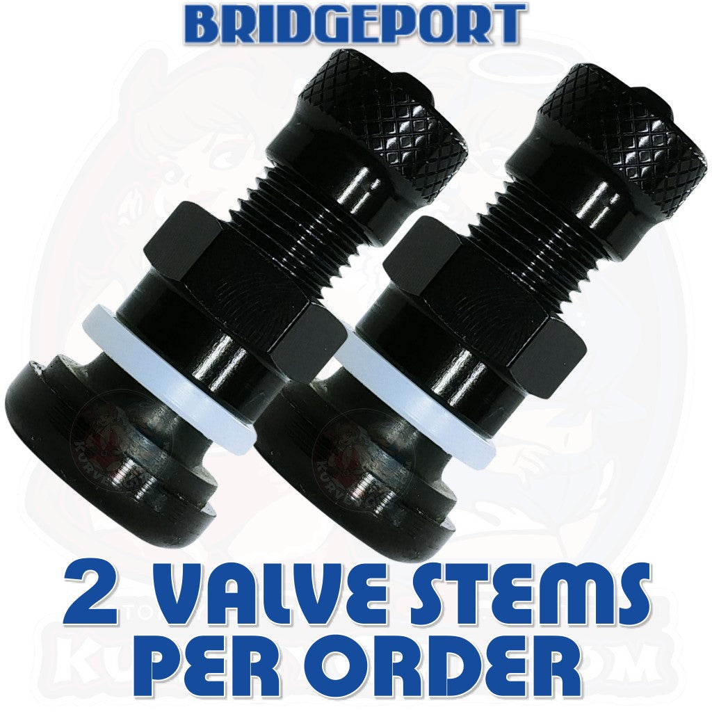 Aluminum 8.3mm Straight Racing Valve Stems - Black (2 pcs) – KurveyGirl